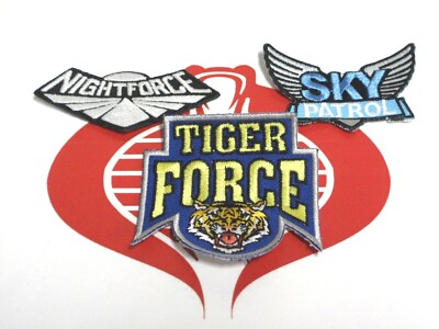 GI Joe Tiger Force Night Force Sky Patrol Logo Embroidered PATCH Lot ...