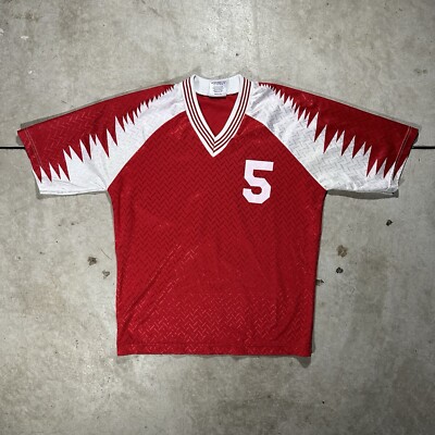Vintage Soccer Football Color Block Jersey Size S 90s #5 | eBay