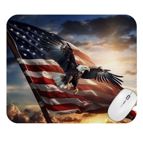 American Flag Eagle Computer Non Slip Custom Mouse Pad | eBay