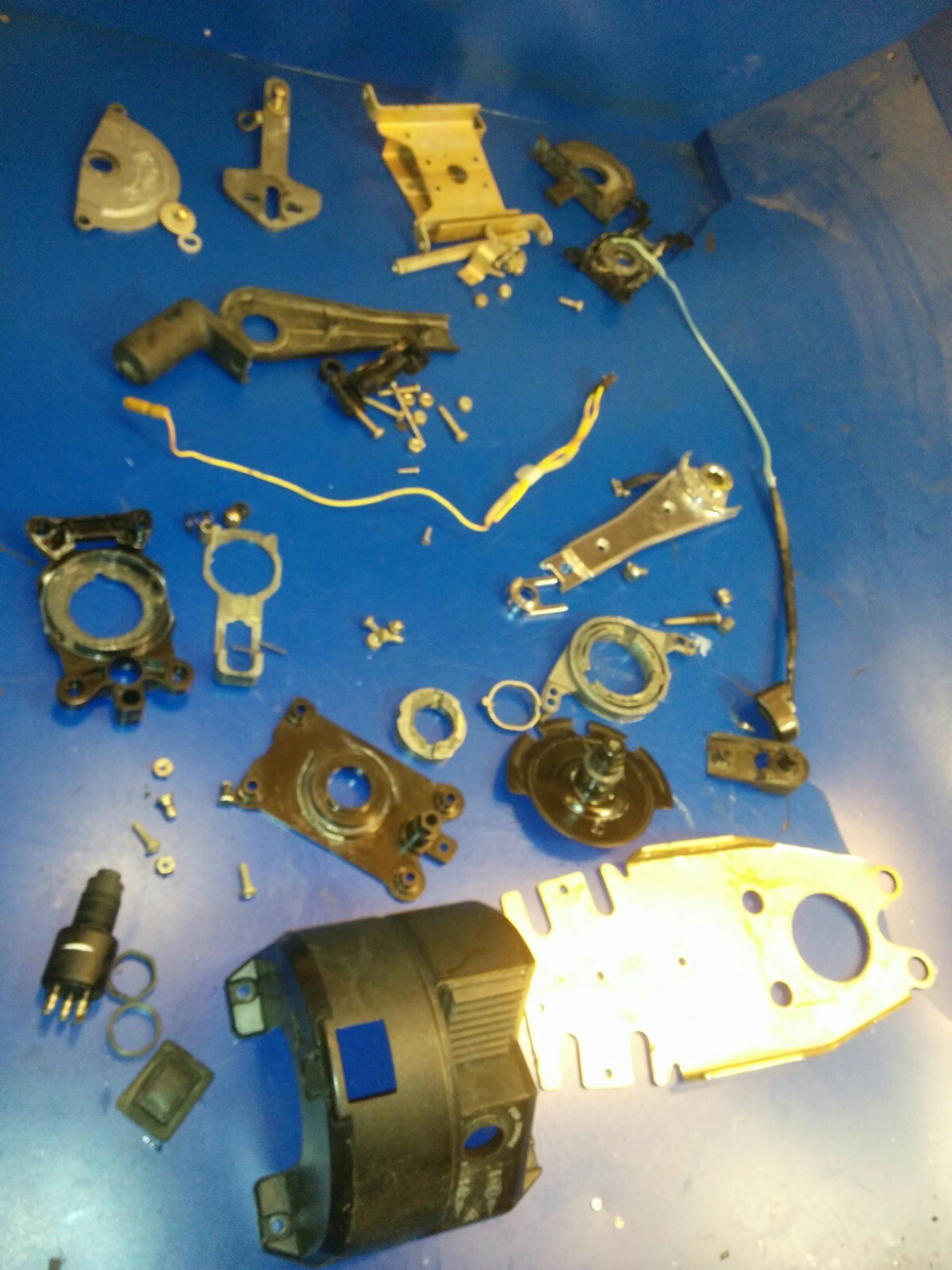 parting out 0176372 remote box 176372 v4 johnson evinrude omc 115hp (1 ...