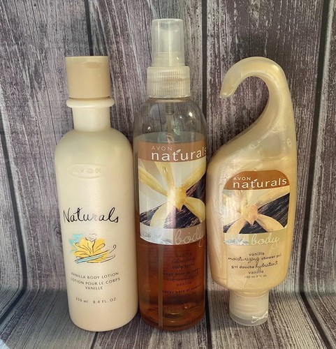 READ BELOW VTG Avon Naturals Vanilla Lotion 8.4 , Body Spray, Shower ...