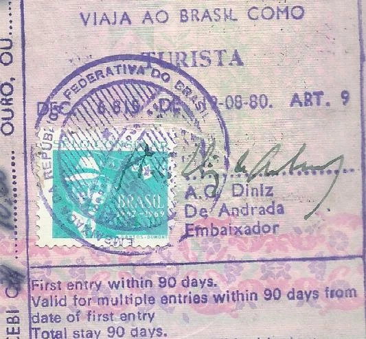 Brazilian Passport Stamp