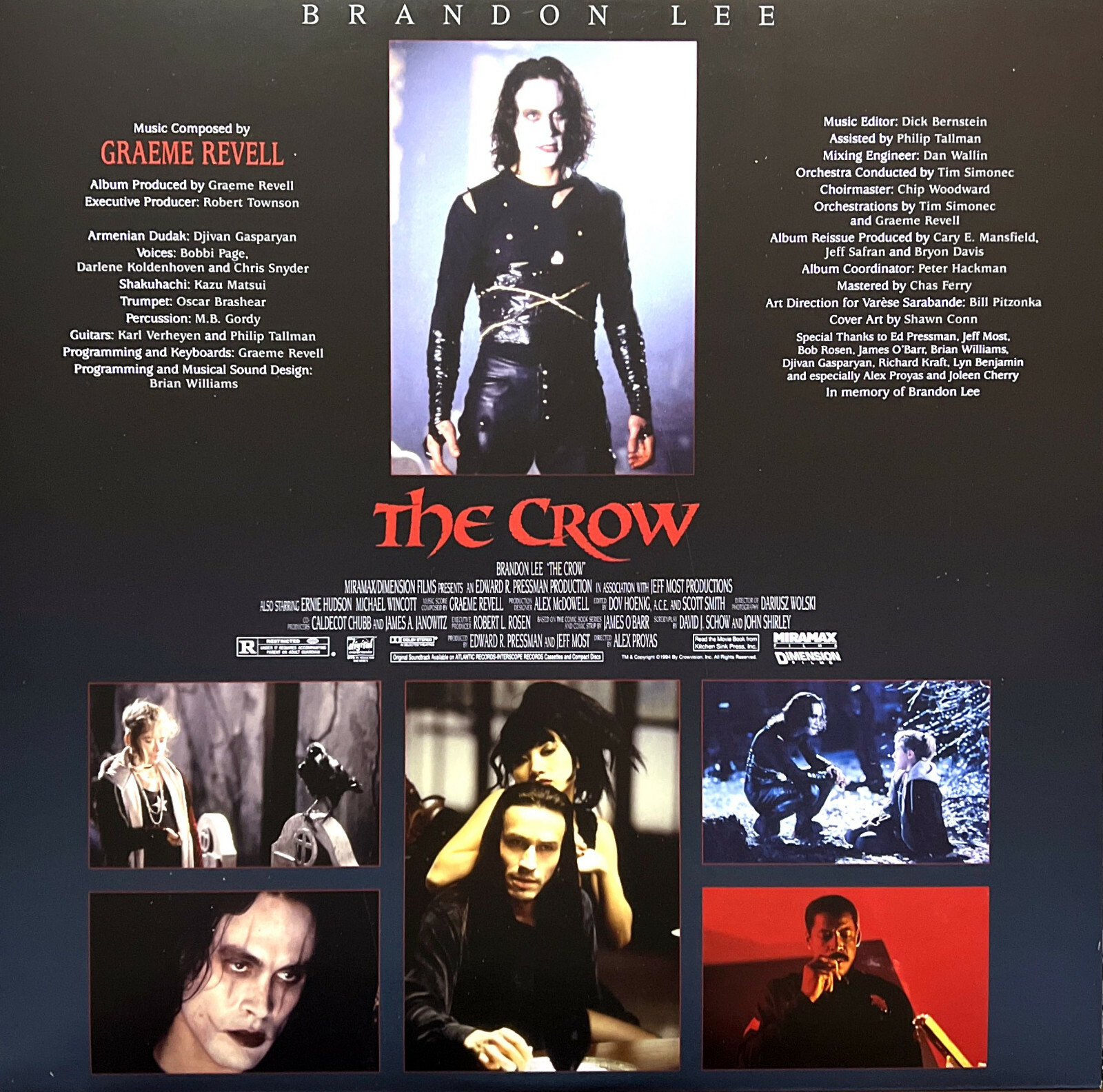 Graeme Revell LP The Crow (Original Motion Picture Score) | eBay