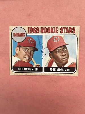 1968 Topps #432 Rookie Stars Cleveland Indians Bill Davis Autograph. | eBay