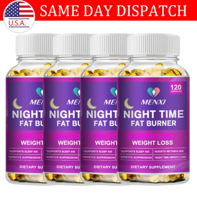 Night Time Fat Burner Supplement For Fat Burn Weight Loss Appetite ...