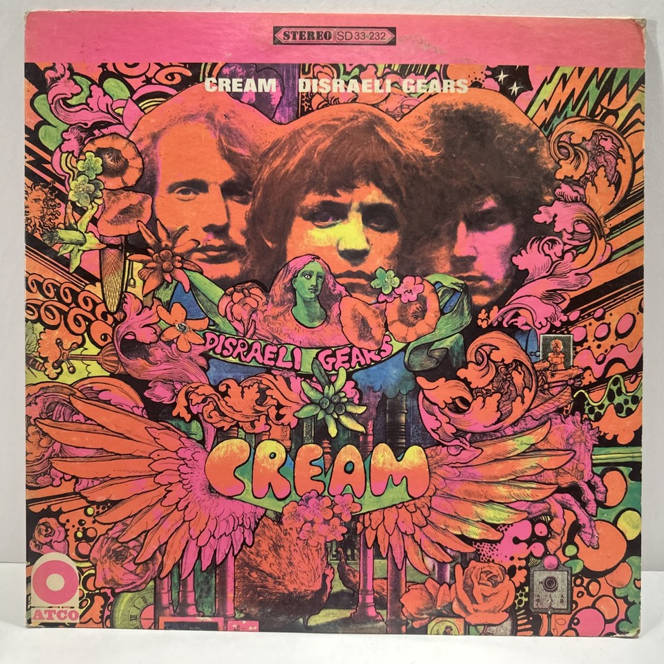 CREAM -Disraeli Gears LP Vinyl 1967 Terre Haute 1st press ATCO SD 33 ...