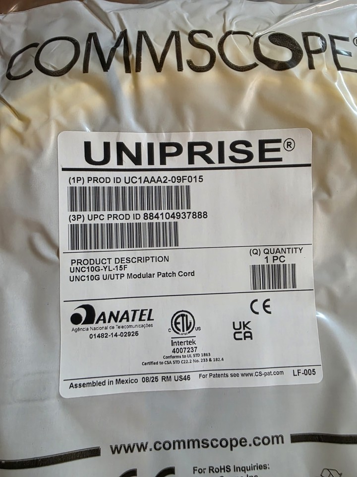 Cat6A 15Ft Patch Cable | eBay