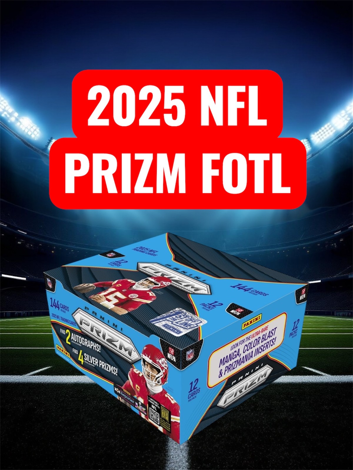 #015 - 1 BOX NFL BREAK - 1 NFL PRIZM FOTL 2025 - RANDOM TEAM #5 | eBay UK