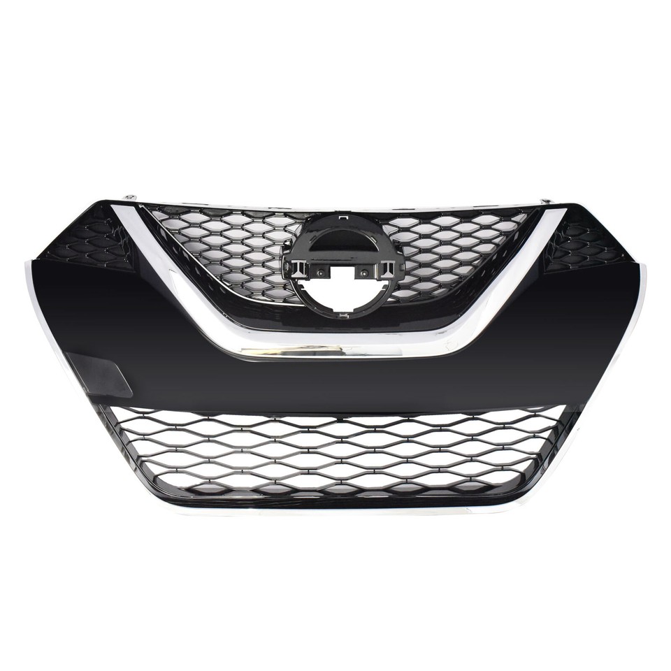 Front Upper Grille Fit Nissan Maxima 2016-2018 Chrome w/Towing Cover ...