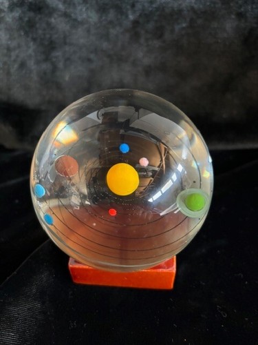 Crystal Solar System Ball 3D Glass Galaxy Miniature Universe Astronomy ...