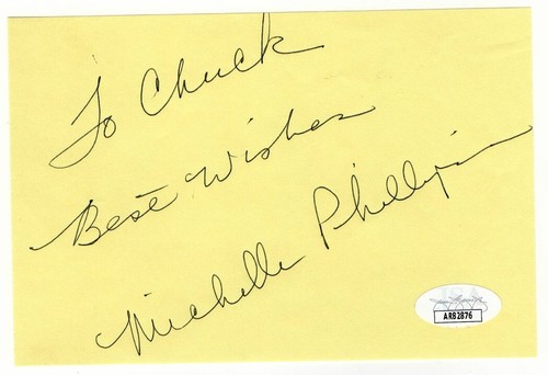 Michelle Phillips Signed Autograph Cut Signature Mamas and the Papas ...