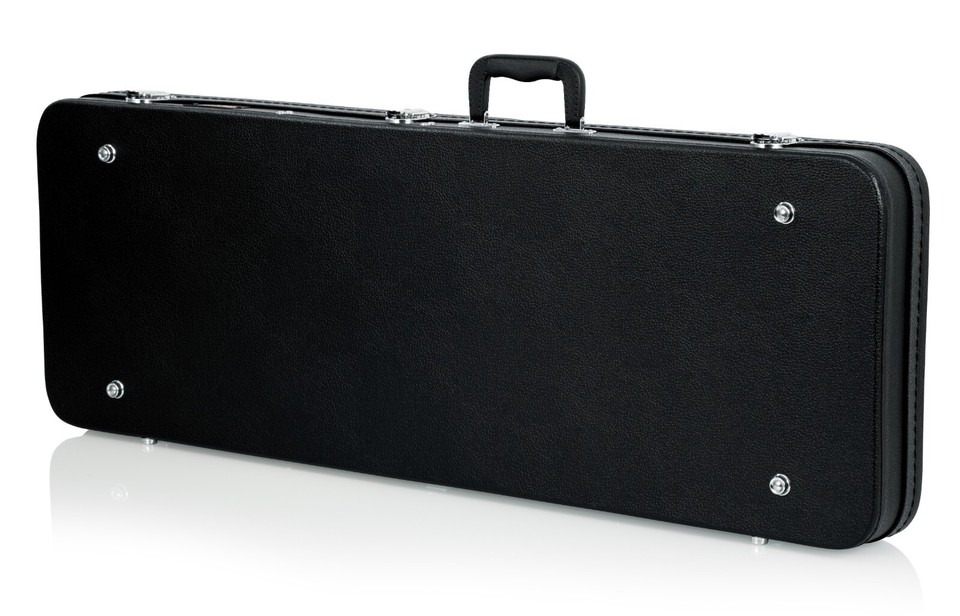 Gator Cases Hard-Shell Wood Case for Wide Body Electric Guitars; Fits ...