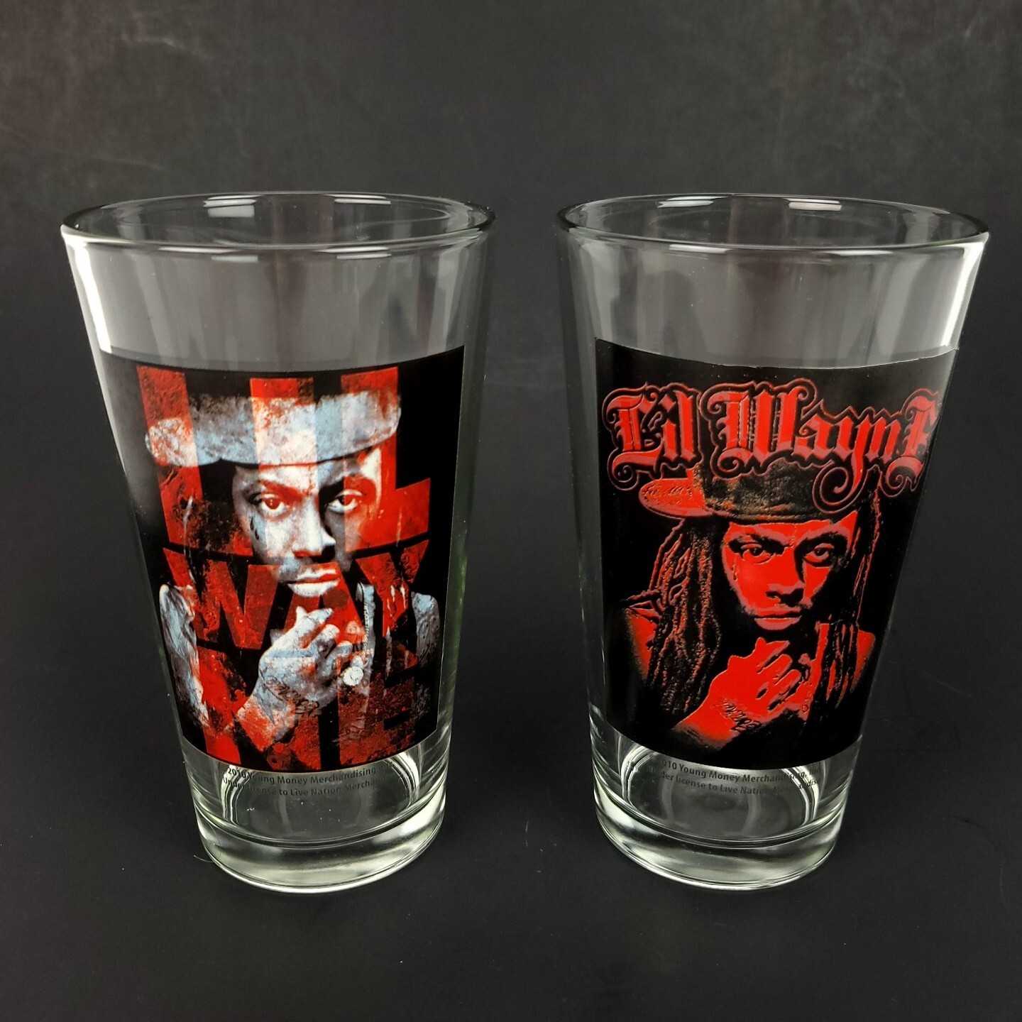 Lil Wayne 2 Glass Pint Set 16oz Made by Boelter 2010 | eBay