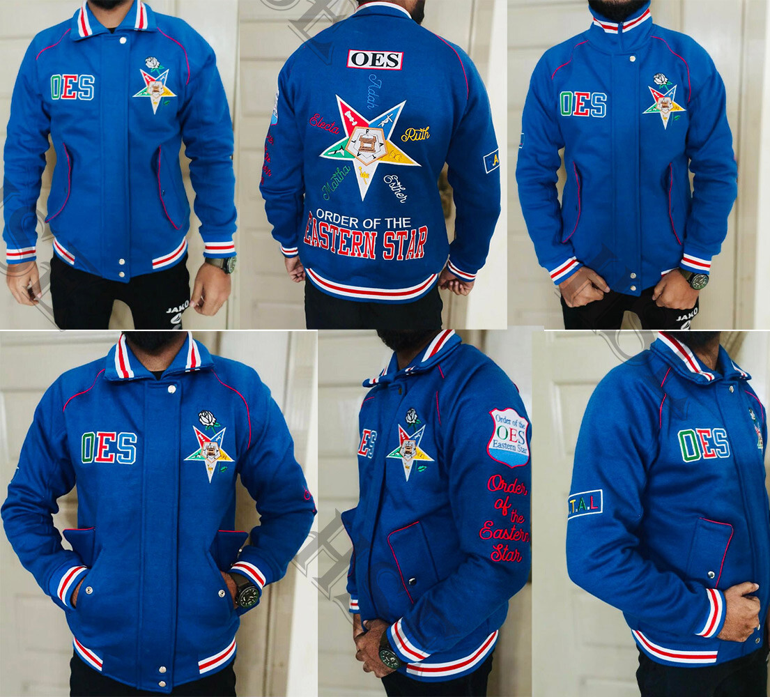 Varsity jackets,OES Jackets,Masonic latter Women Jacket OES ROYAL BLUE ...