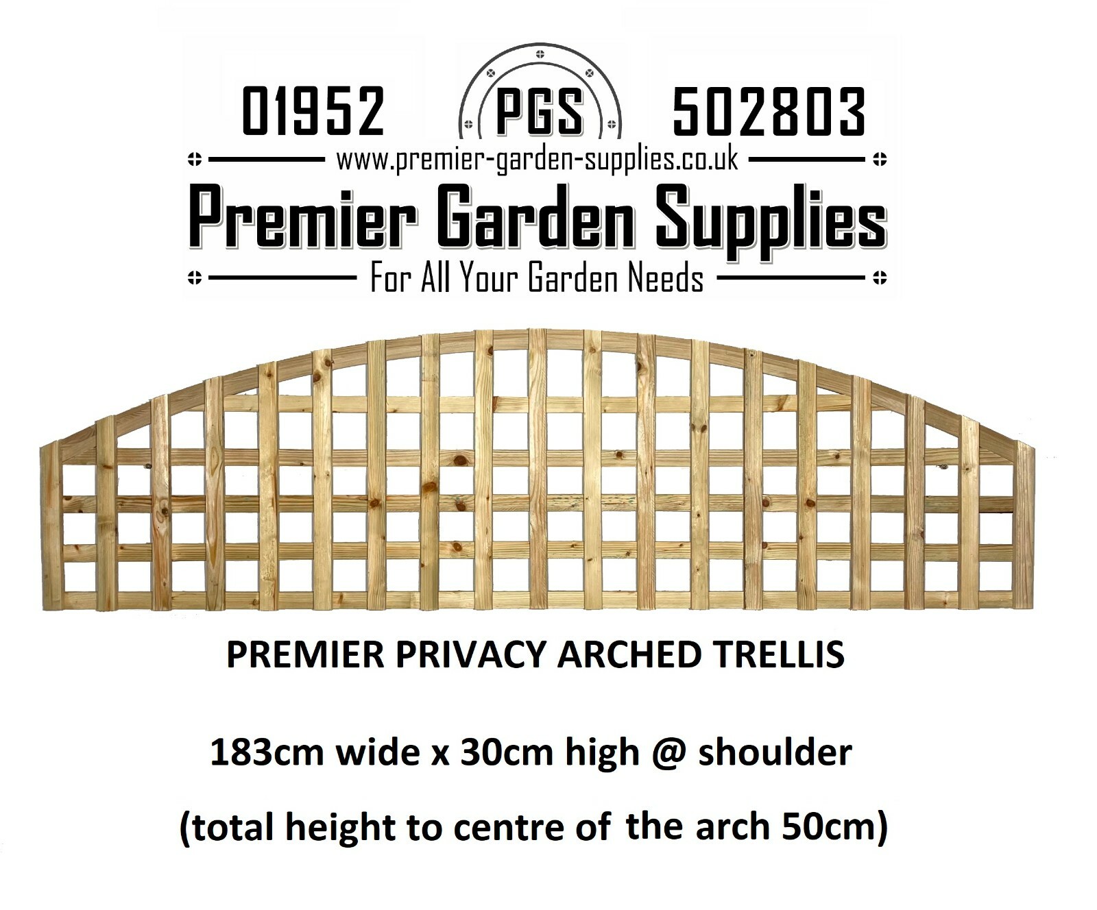 NEW Premier Privacy Arched & Concave Trellis / Lattice Fence Topper in ...