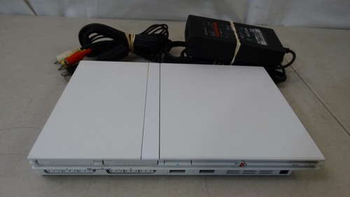 Sony PlayStation 2 PS2 Slim Limited Edition Ceramic White Console SCPH ...