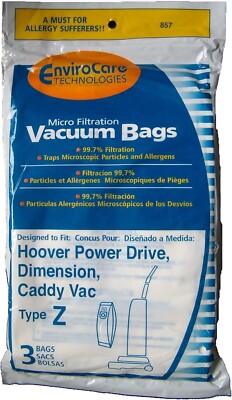 Hoover Z Allergen Vacuum Bags # 4010100Z / 4010075Z by Envirocare | eBay