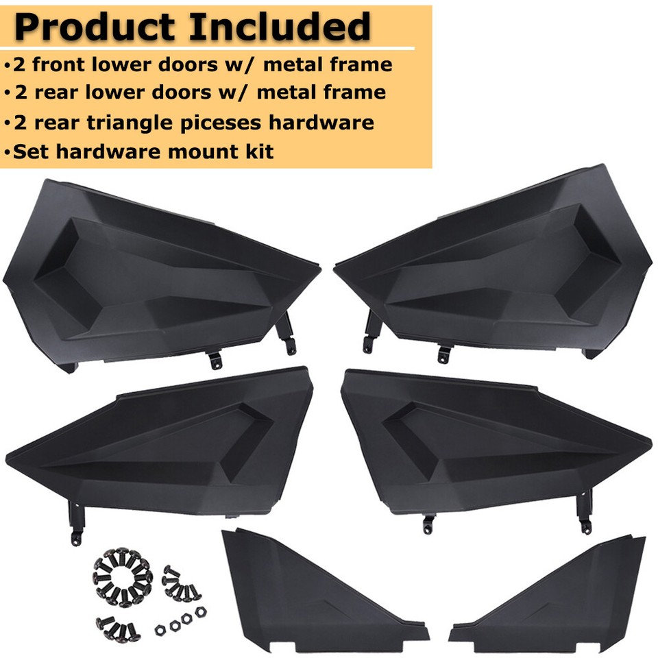 Lower Door Inserts Panels For Polaris RZR XP 4 900 XP 4 1000 XP4 Turbo ...