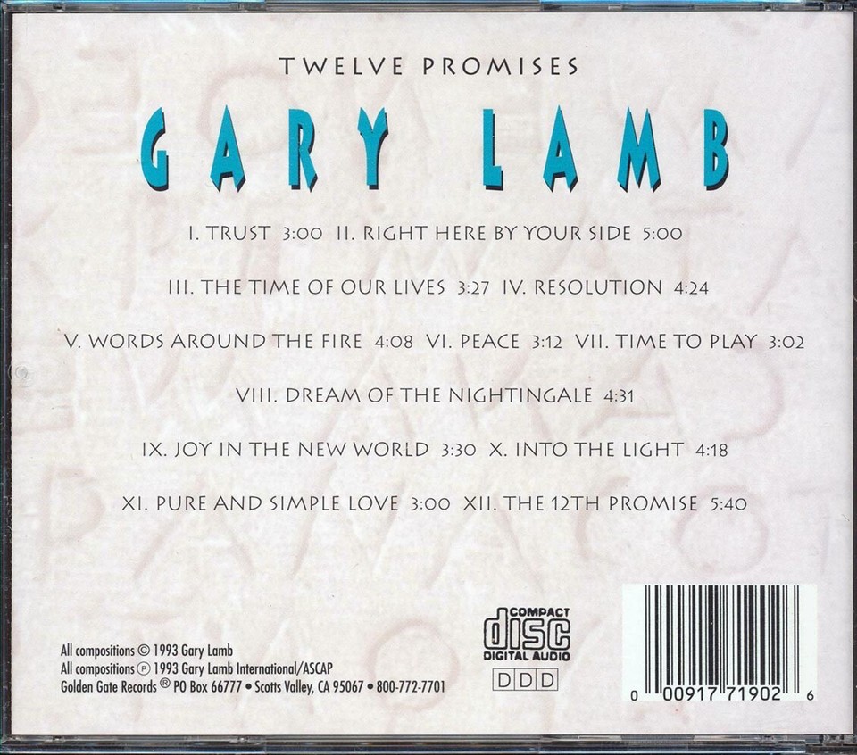 CD Gary Lamb - Twelve Promises 917719026 | eBay