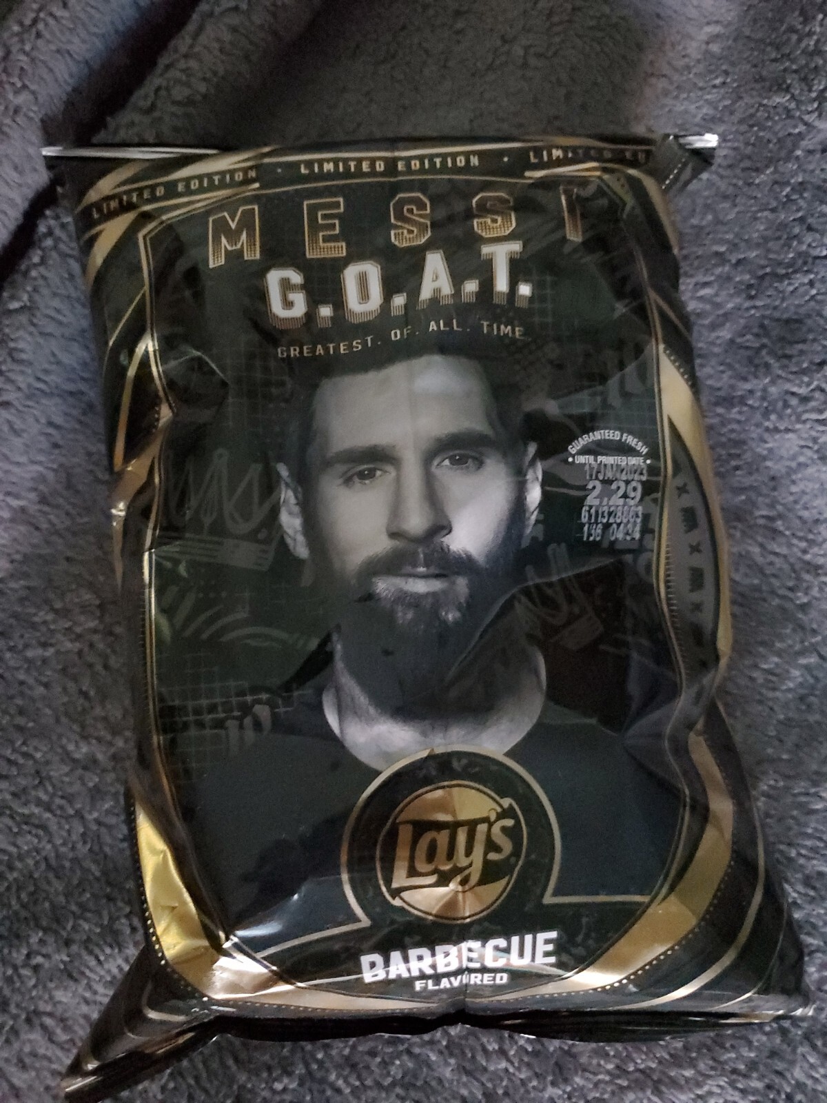 Lays Potato Chip Lionel Messi G.O.A.T. Limited Edition Exclusive Rare ...