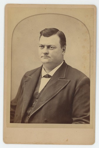 Antique Circa 1880s Cabinet Card Large Intimidating Man in Suit & Tie ...