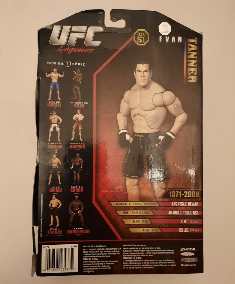 Evan Tanner UFC 51 Legends Figure Jakks Pacific Series 1 MMA MIB | eBay
