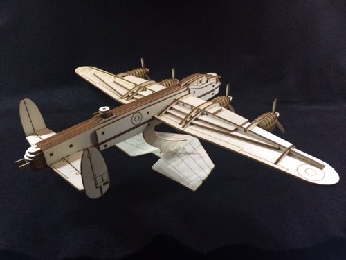 Laser Cut Wooden WW2 Lancaster Bomber 3D Model/Puzzle Kit | eBay