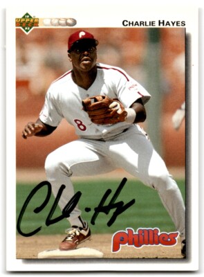 1992 Upper Deck Signed Charlie Hayes Auto Philadelphia Phillies #208 | eBay