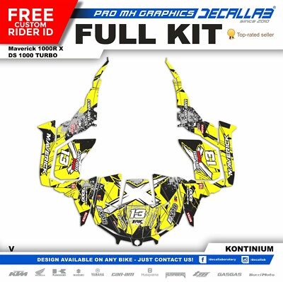 CAN AM MAVERICK 1000R X DS 1000 TURBO Durable Stickers Graphics Decals ...