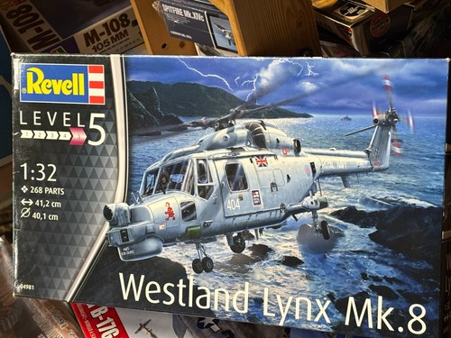 REVELL # 04981 1/32th SCALE WESTLAND LYNX Mk 8 HELICOPTER MODEL KIT | eBay