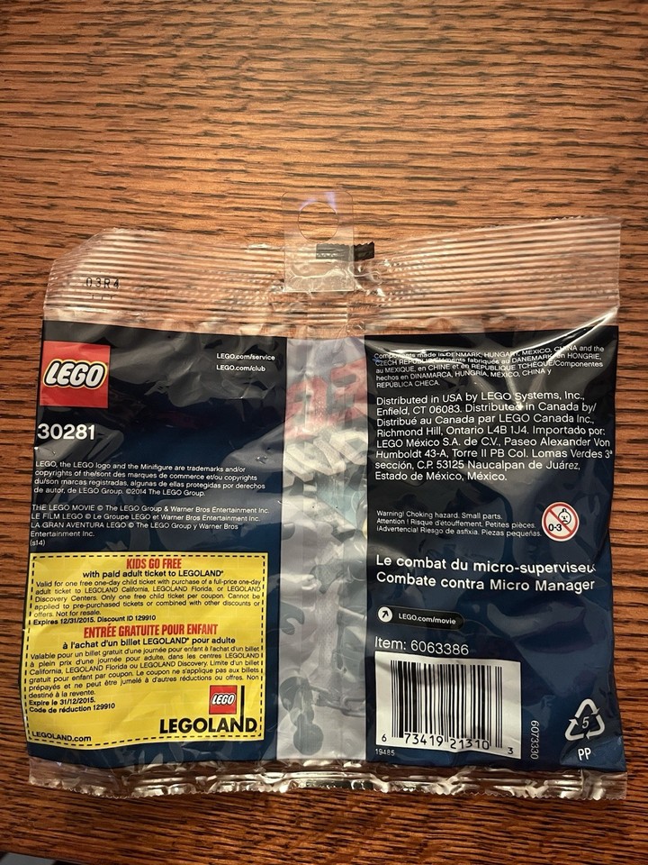 LEGO The Lego Movie Micro Manager Battle Polybag 30281 (SEALED) | eBay