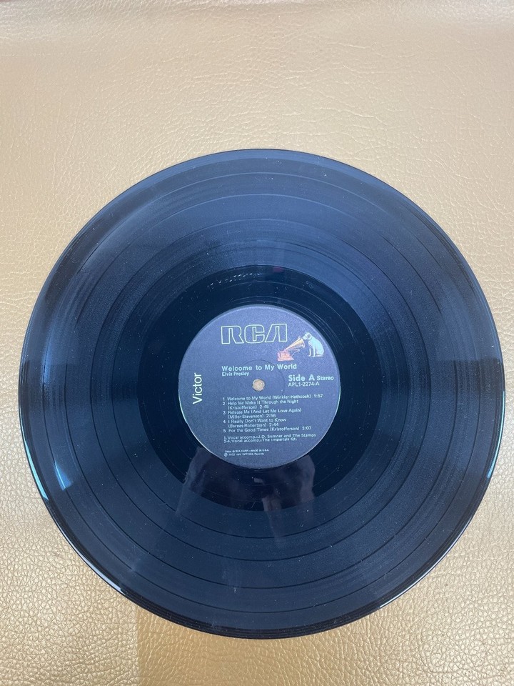 Elvis Presley Welcome To My World RCA APL1-2274 Vinyl LP Record VTG ...