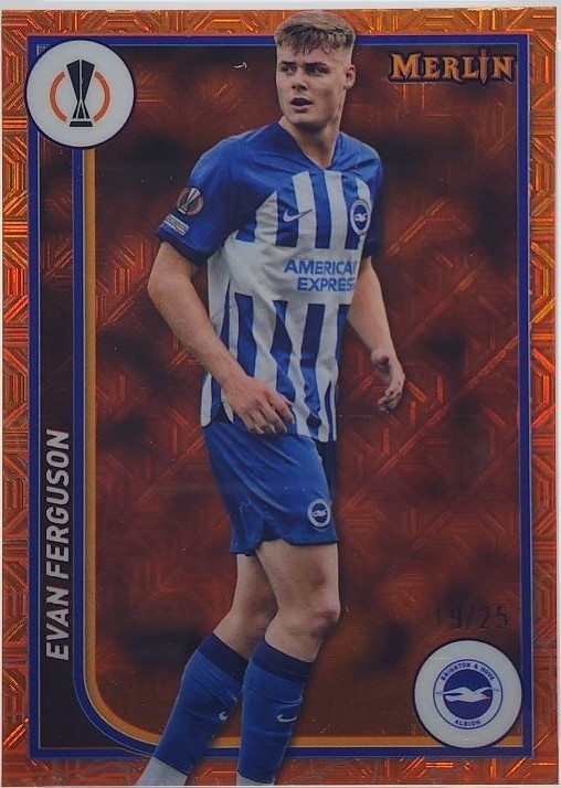 2023-24 Topps Merlin Uefa Club Competitions - Evan Ferguson #32 Orange ...