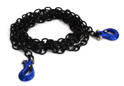 Realistic 1/10 Scale Metal Drag Chain w/ Tow Hooks for Off-Road Crawler ...