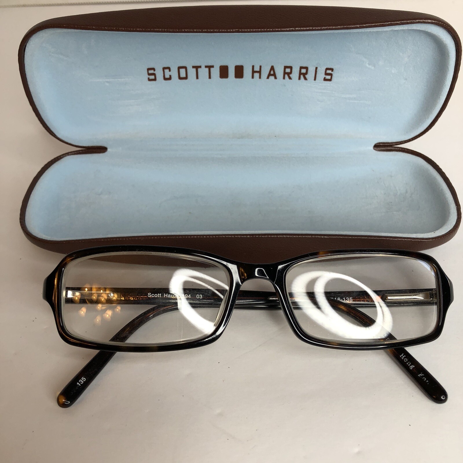 Scott Harris Europa Eyeglass Frames Rectangular 194 03 52-16-135 ...