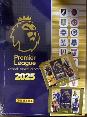 Panini Premier League 2025 Official Stickers Collection Hardback Album ...