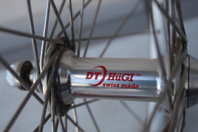 DT HUGI Swiss Front hub 48 Hole Road Bike MTB Vintage MAVIC Rim 37 622 ...