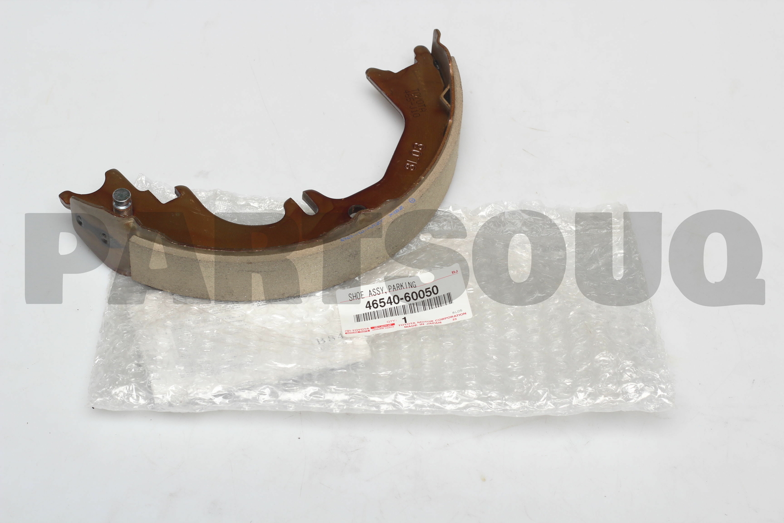 4654060050 Genuine Toyota SHOE ASSY, PARKING BRAKE, RH OR CENTER NO.1 ...