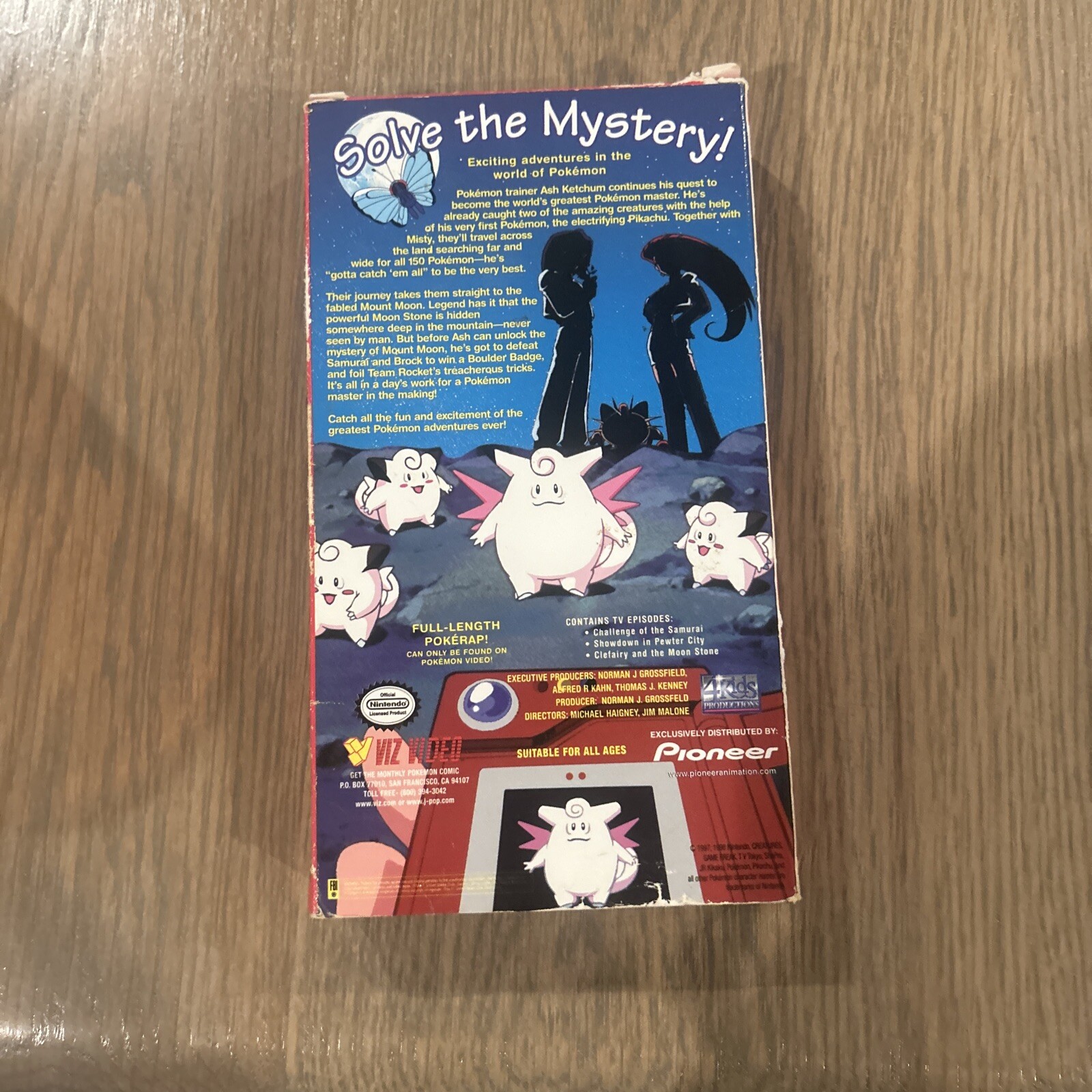 Pokemon Vol. 2: The Mystery Of Mount Moon (VHS, 1999) for sale online ...