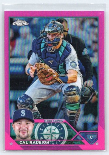 2023 Topps Chrome Cal Raleigh #141 Pink Seattle Mariners | eBay