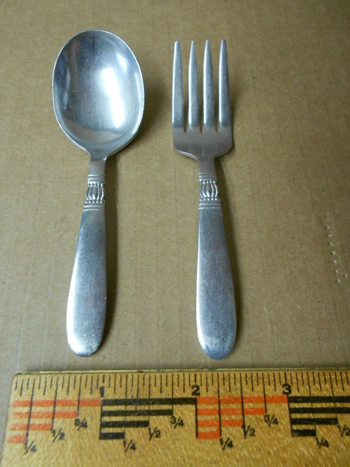 NASCO Stainless Japan Children's Silverware Flatware Set Spoon & Fork 4 ...