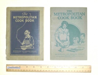 2 OLD Vintage METROPOLITAN COOK BOOK Collectible Cookbooks Lot FREE ...