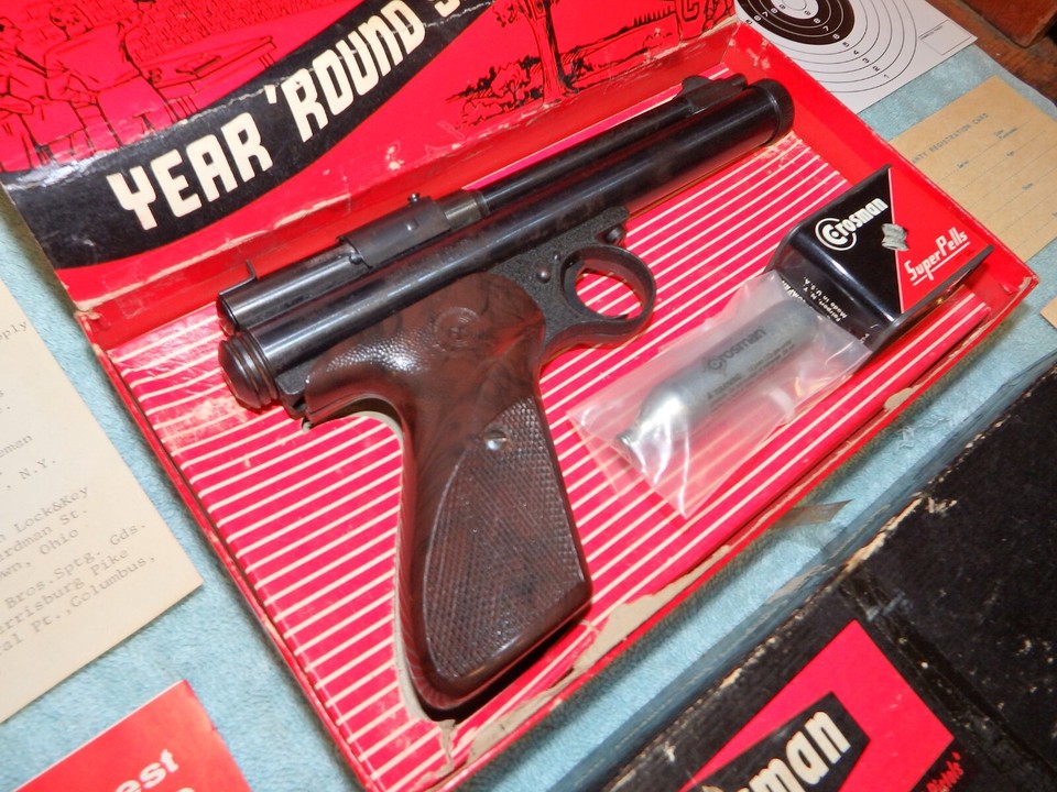 Crosman Model 150 Vintage Pellet Gun Original Box and manuals | eBay