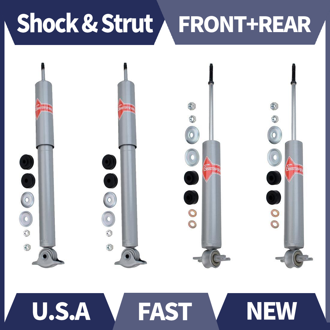 KYB 4 SHOCKS Fits MERCEDES W123 230 240D 280 280CE 300D 300CD 300TD ...