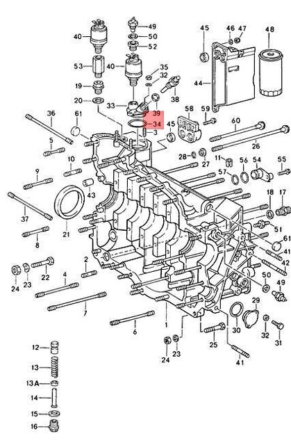 Genuine PORSCHE 911 959 Carrera 993 O-Ring 99970731440 for sale online ...