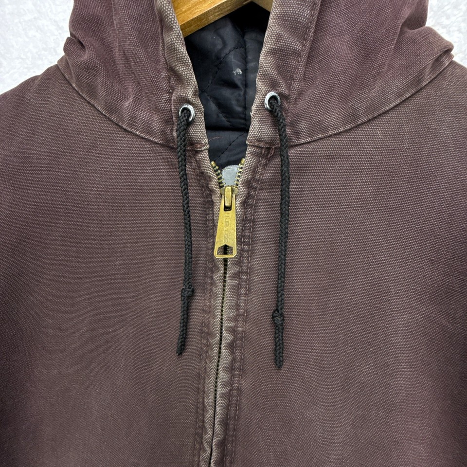 Carhartt Active Quilt Lined Jacket Mens 3XL J06 BRG Burgundy | eBay