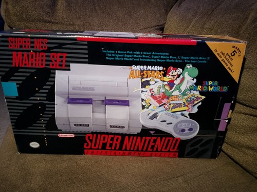 Super NES Mario Set Super Mario World Matching Serial Number All ...