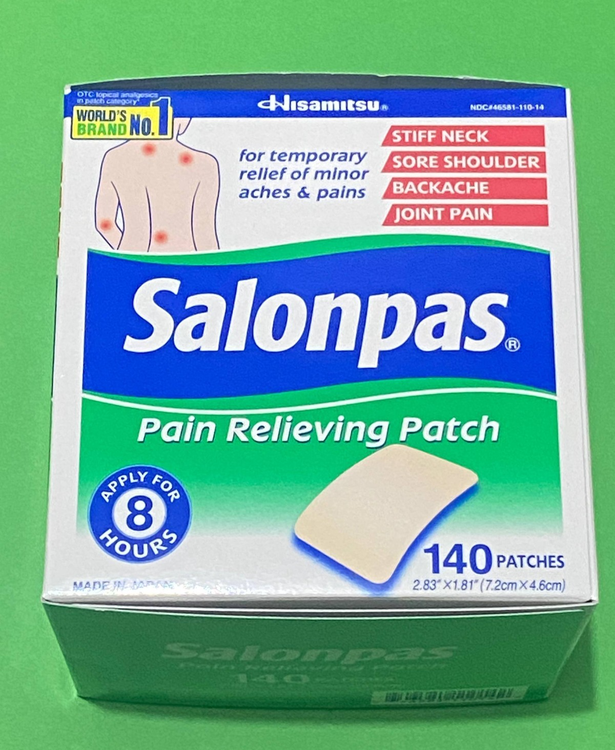 SALONPAS 140 Pain Relieving Patches external Arthritis Back Relief EXP ...