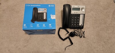 AT&T Corded 2-Line Speakerphone w/ Caller Id ML17929 Same Day Ship Read ...