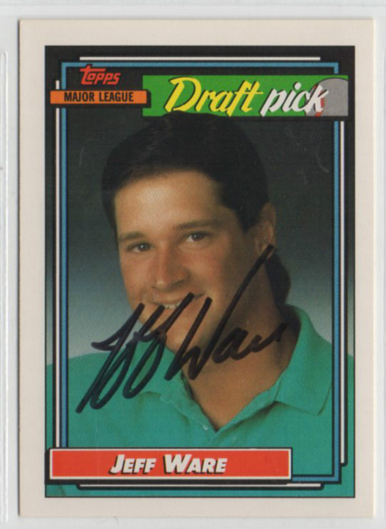 Jeff Ware 1992 Topps signed autographed card Toronto Blue Jays | eBay
